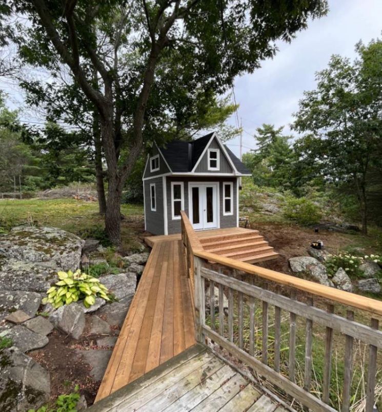 9' x 12' Bala Bunkie Moonstone Ontario | Cabins | Summerwood Products