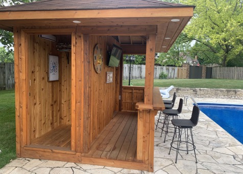 8' x 12' Barside Pool House | Pool Cabanas | Summerwood Products